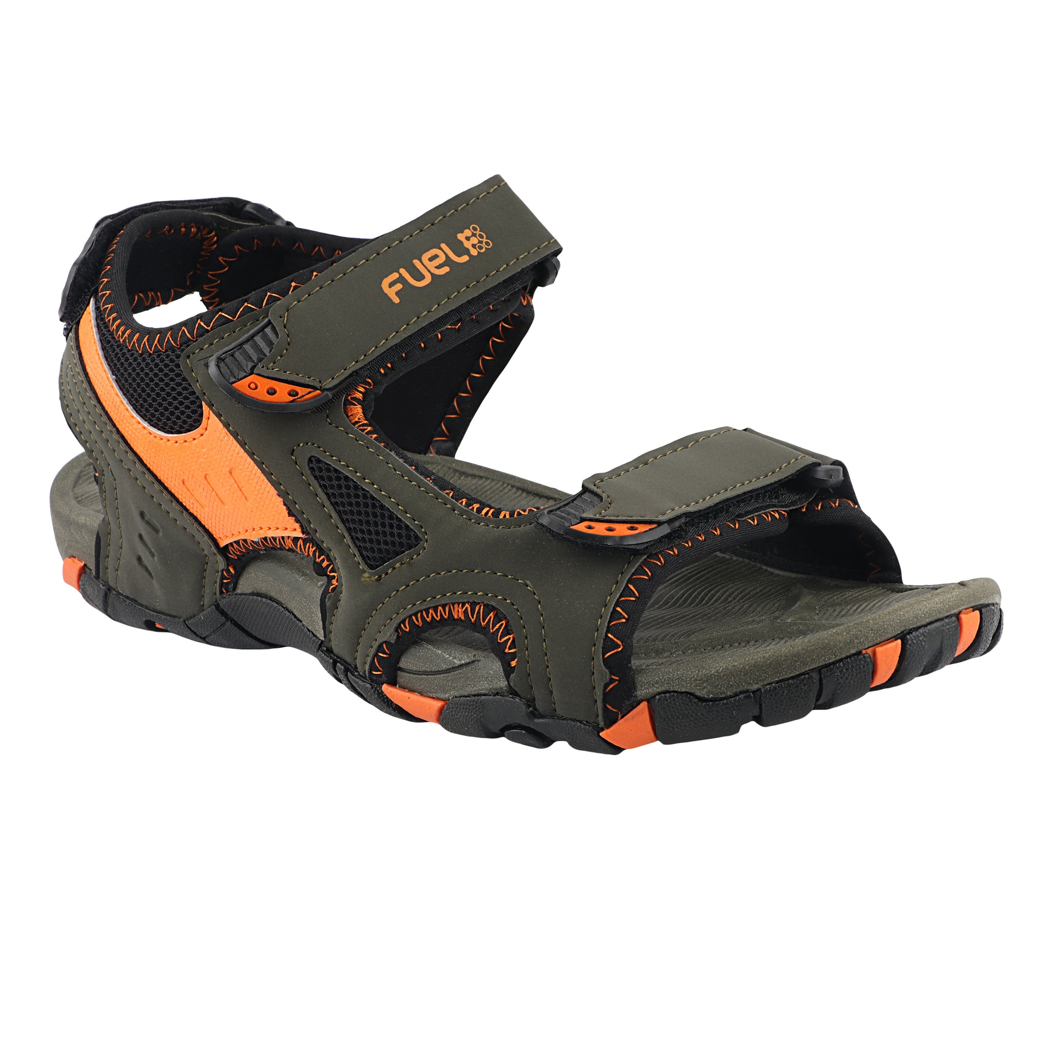 FUEL WINGER SANDALS FOR MEN'S (OLIVE-ORANGE)