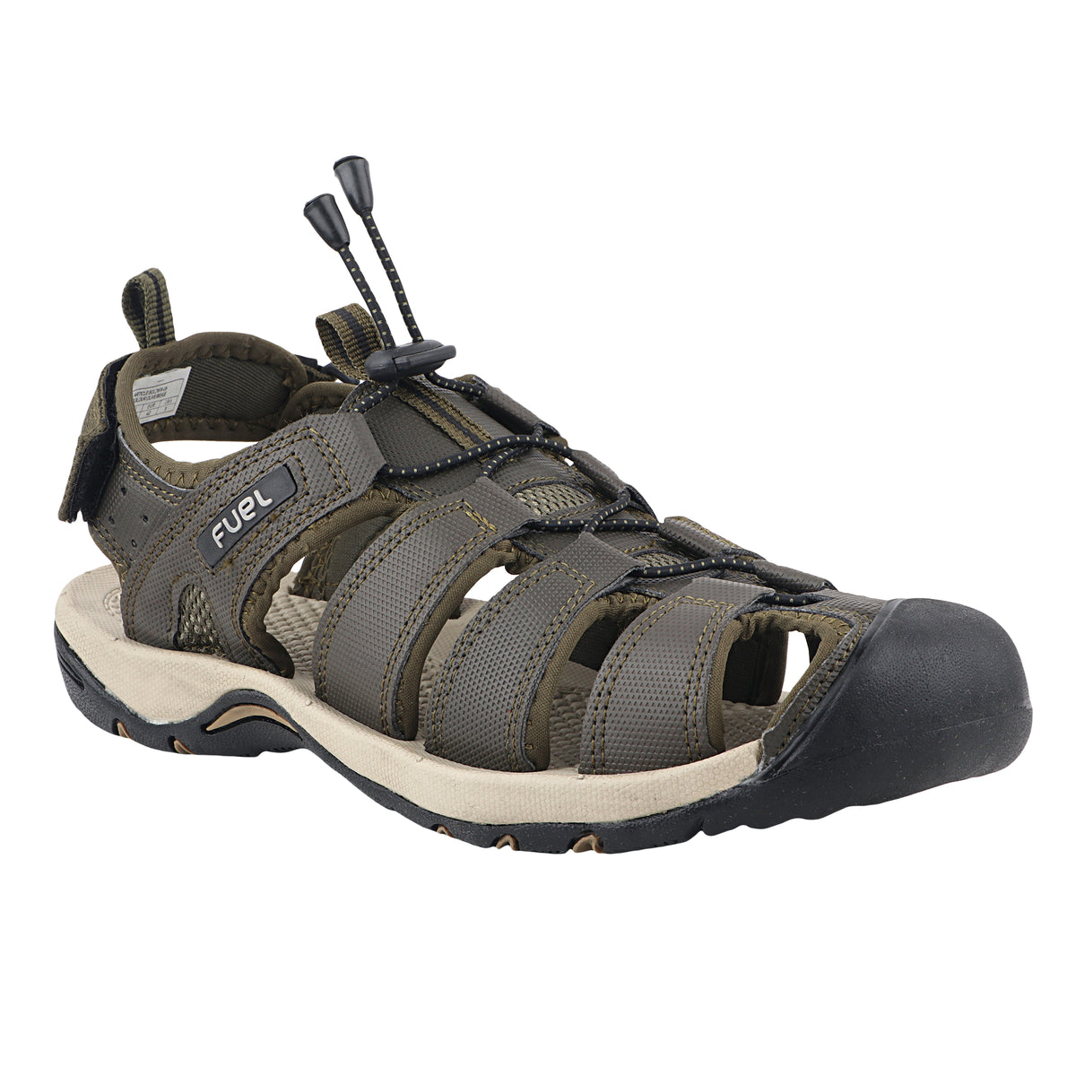 Fuel Soldier-08 Fisherman Sandals for Men (Olive-Beige)
