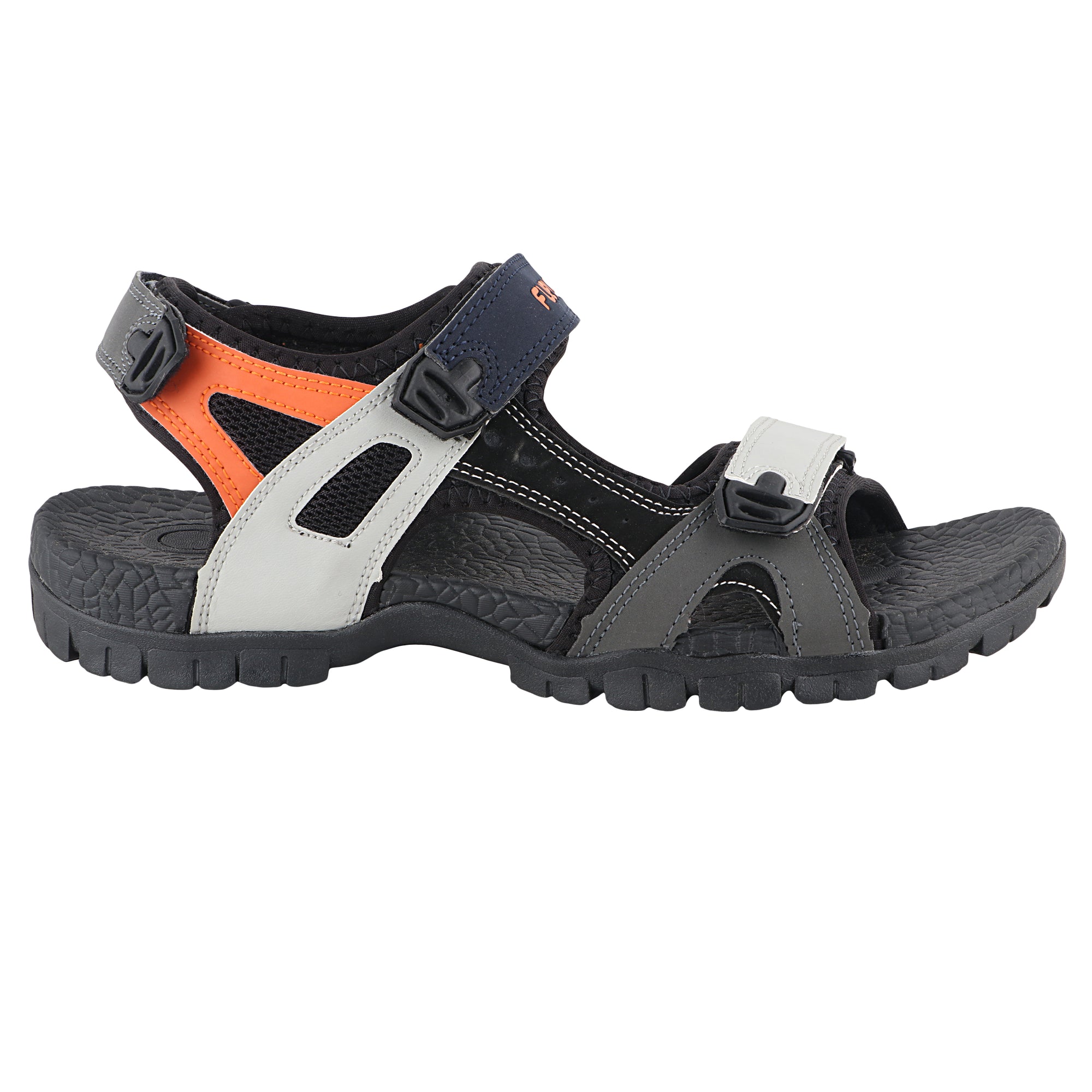 Fuel Rambo-01 Sandals For Men's (Black-Orange)