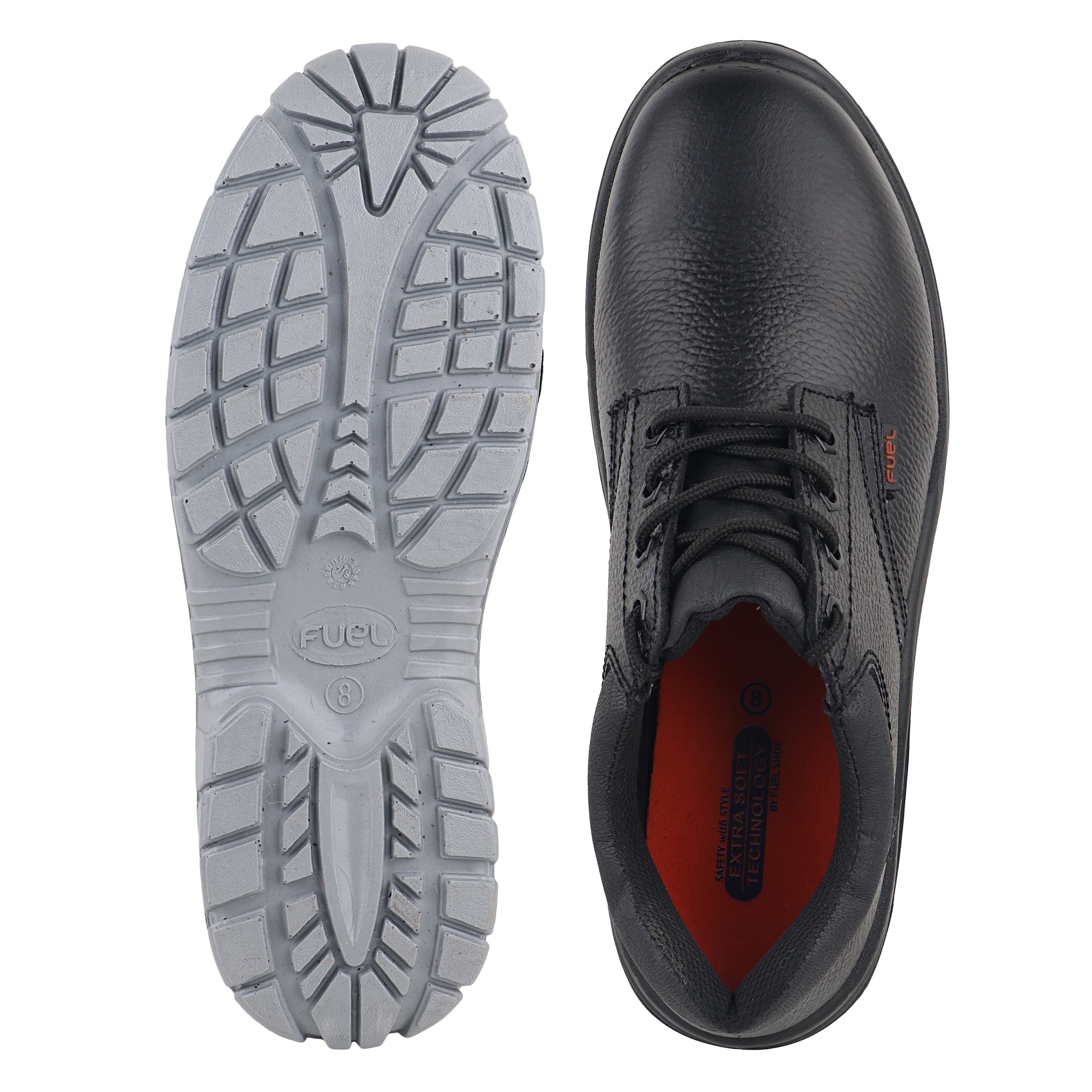 FUEL ICON DD Industrial Safety Shoes with Grain Leather & PU Double De