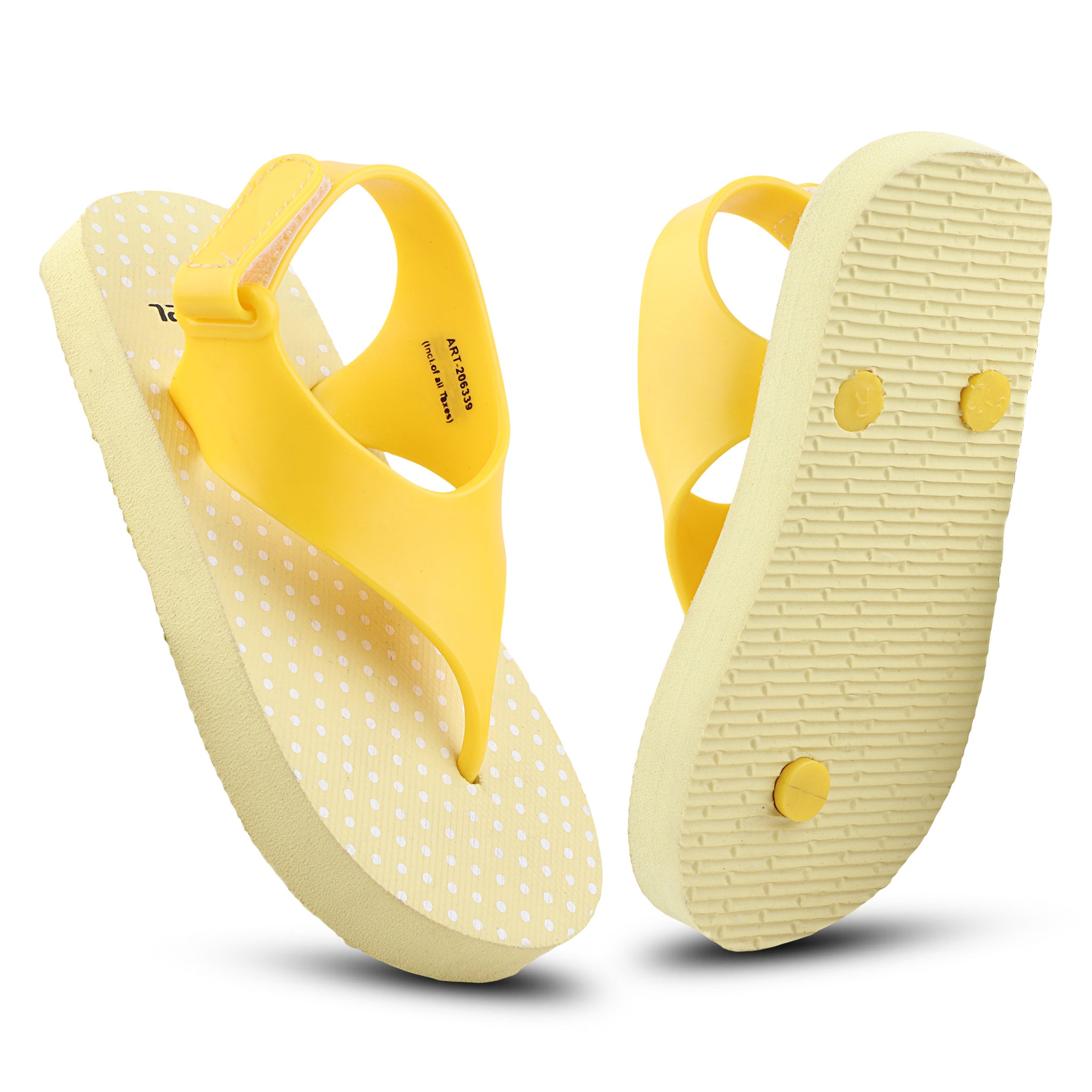 FUEL Casio Comfortable and lightweight slippers for Kids (Yellow)