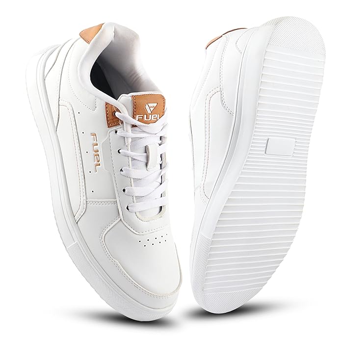 FUEL FS-01 Casual Shoes for Men (White Tan)