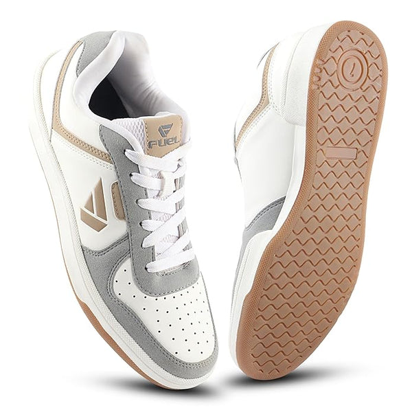 FUEL FS-03 Casual Shoes for Men (Grey White)