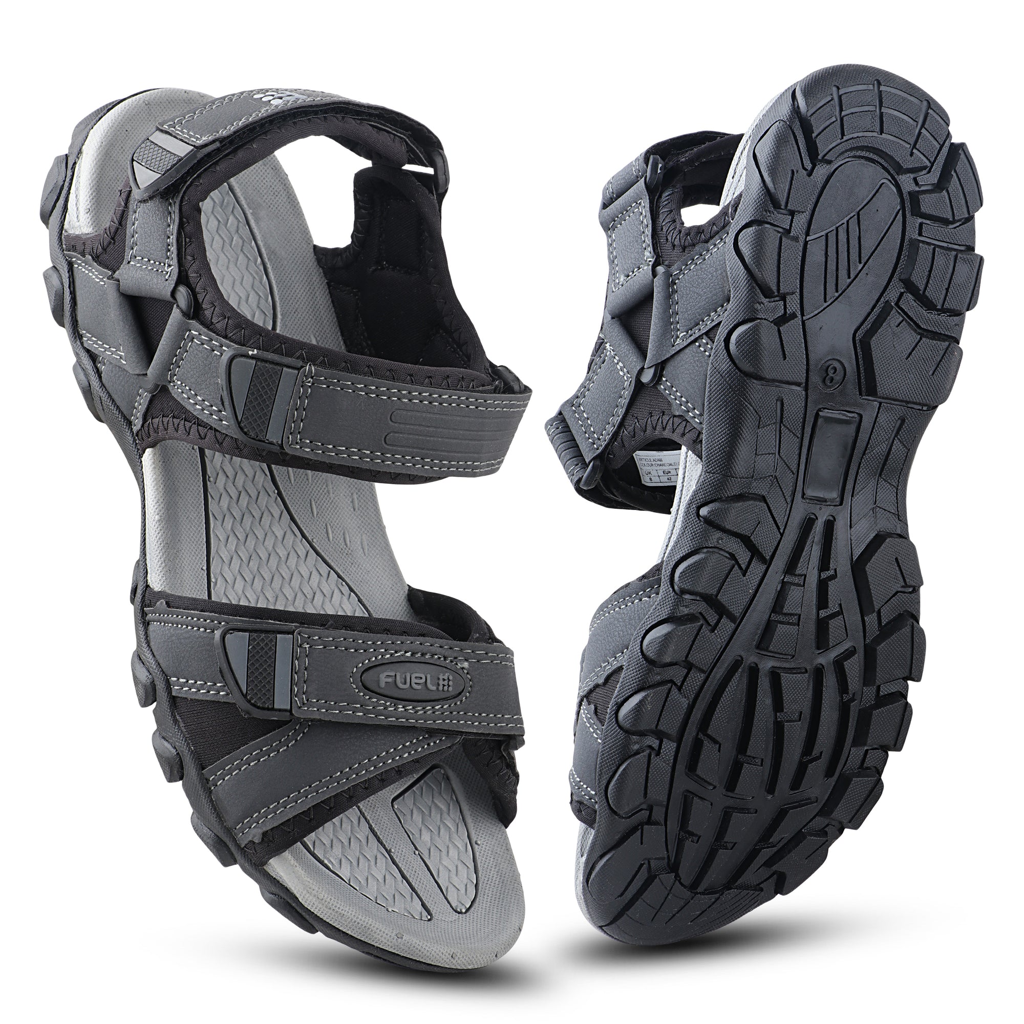 FUEL ADAM SANDALS FOR MEN'S (CHARCOL-D-GREY)