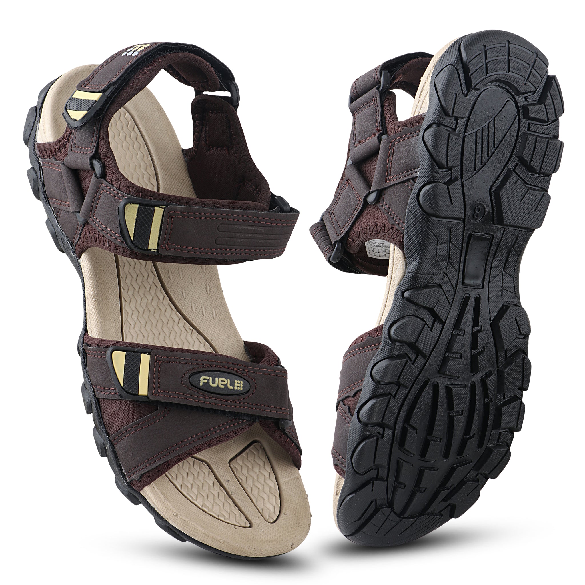 FUEL ADAM SANDALS FOR MEN'S (BROWN-BRIGE)