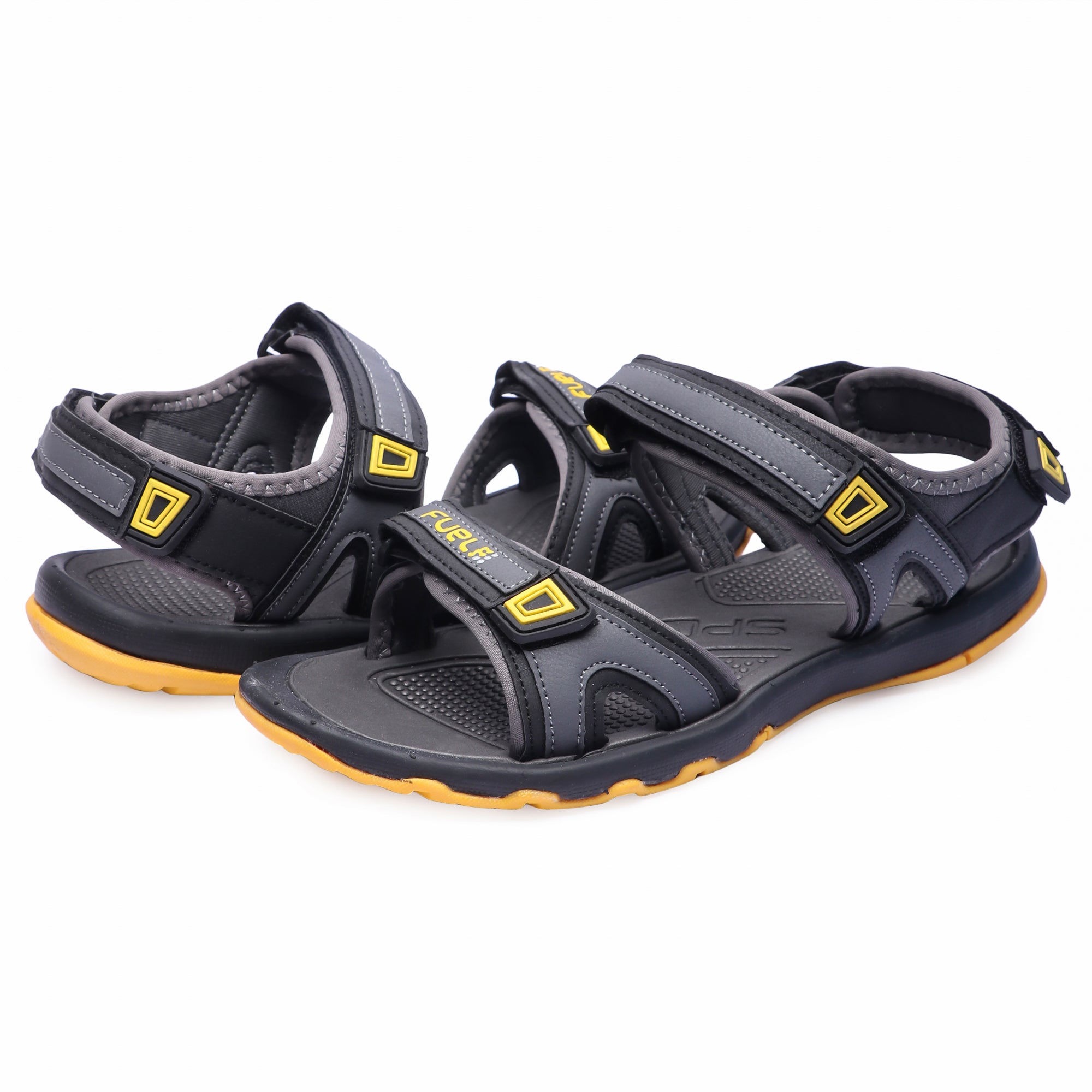 Fuel Captain Sandal For Men's (GREY/YELLOW)